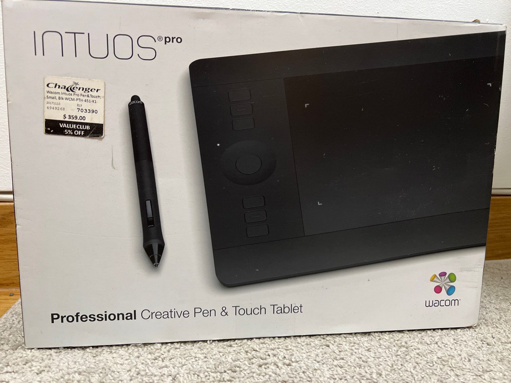 Intuos Pro Professional Creative Pen and Touch Tablet, Computers & Tech ...
