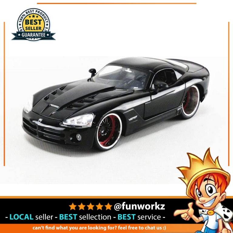 Jada Toys Fast & Furious Letty's Dodge Viper SRT 10 1/24 Scale Diecast ...