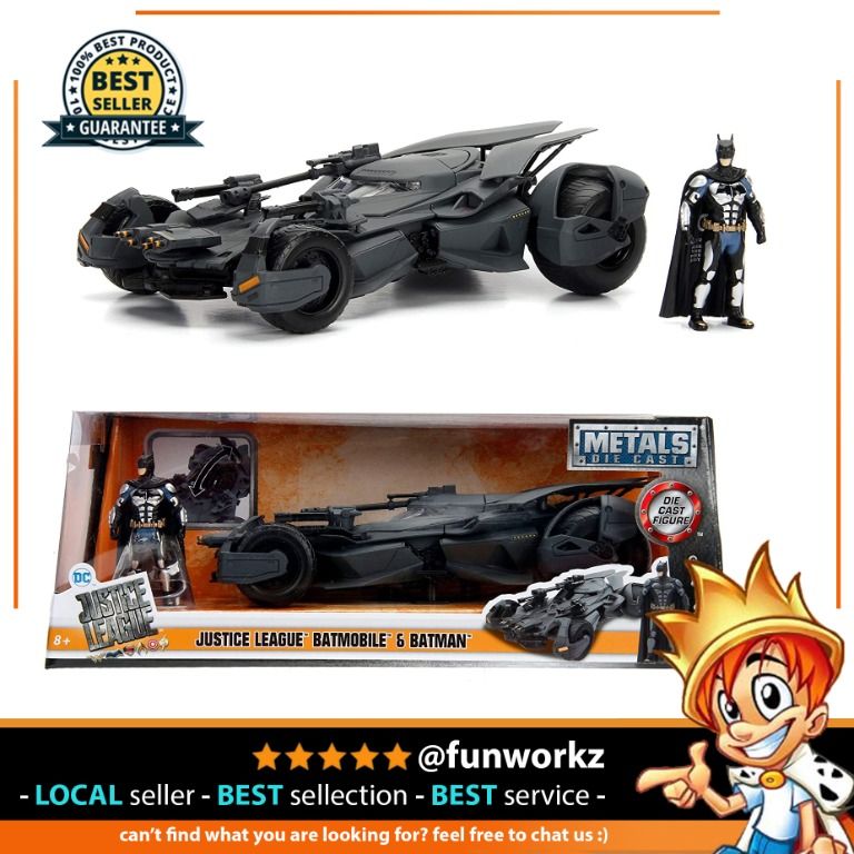 Jada Toys Metals DC Comic Justice League Batmobile Die-Cast Vehicle ...