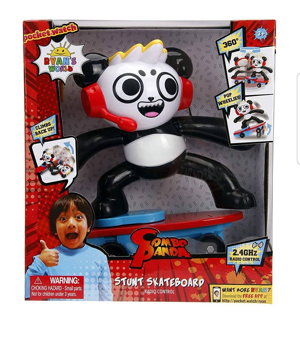 Jada Toys Ryan’S World Toy Review Combo Panda Wheely Popping Stunt ...