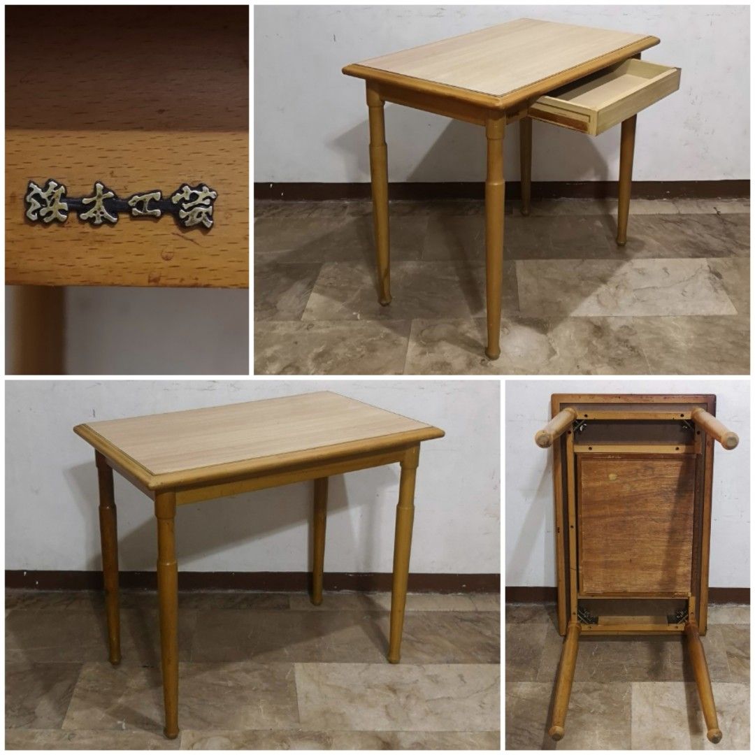 Japan study desk w/ drawer, Furniture & Home Living, Furniture, Tables ...