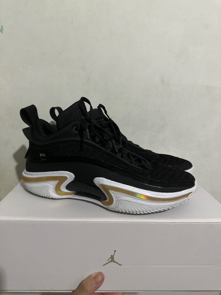 Jordan 36 low PF black gold nike adidas kobe lebron kyrie kd pg, Men's ...