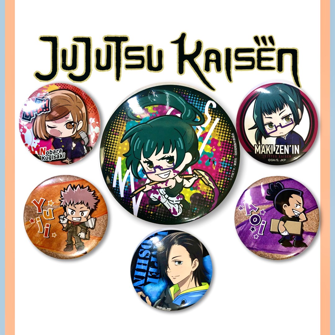 JUJUTSU KAISEN Metal Badge Pin, Hobbies & Toys, Memorabilia ...