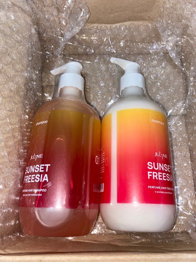 JULYME SUNSET FREESIA SHAMPOO & TREATMENT, Beauty & Personal Care, Hair ...