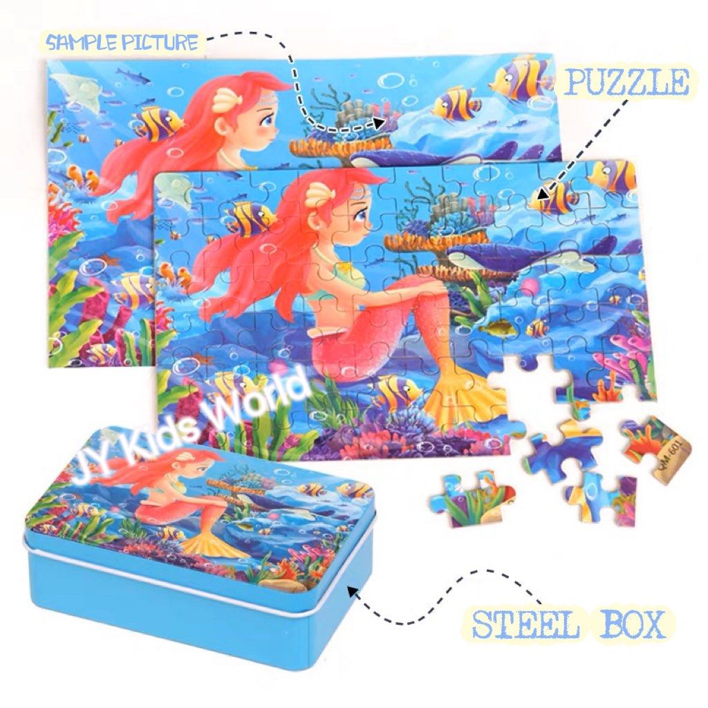 Kids Goodie Bag - Puzzle [Tin Box] Dinasour/Space/Helicopter, Hobbies ...