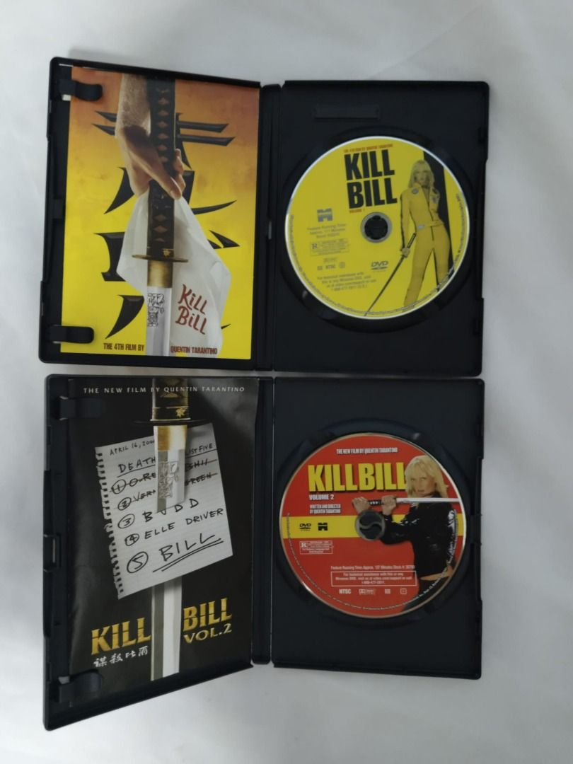 Kill Bill vol 1 & 2 DVD movie, Hobbies & Toys, Music & Media, CDs ...