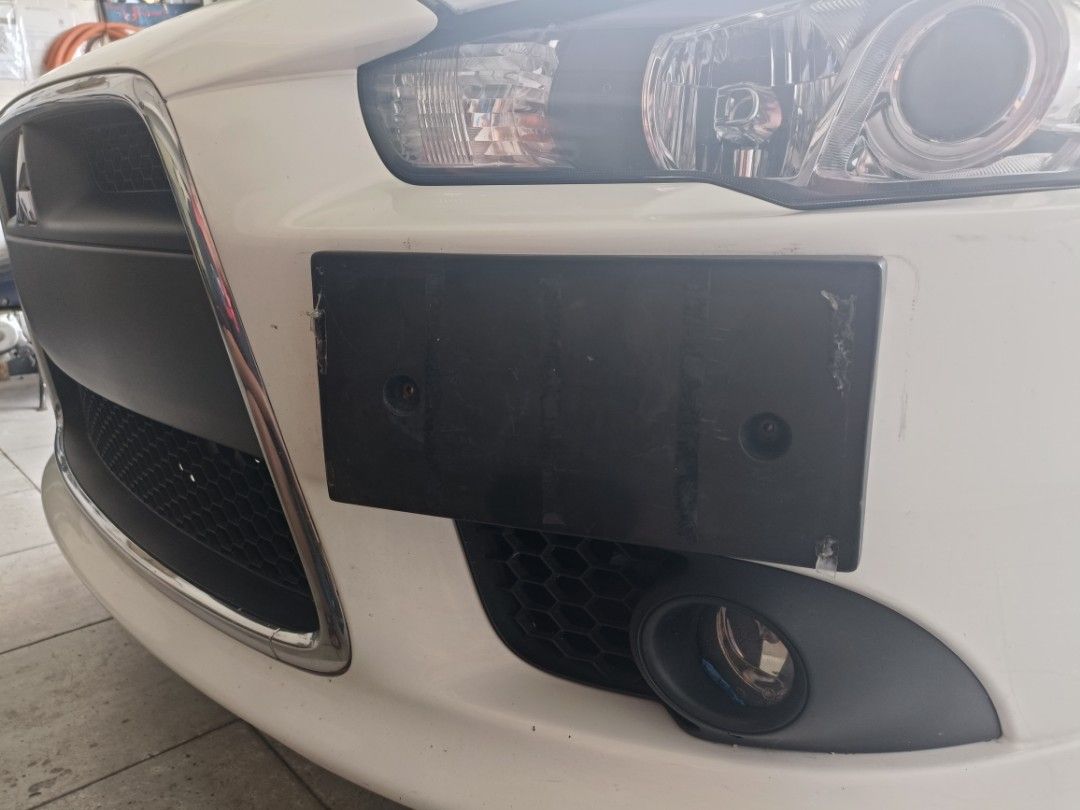 Lancer Ex plate holder, Car Accessories, Accessories on Carousell