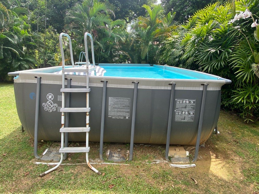 Large Intex Swimming Pool 7.3m x 3.6m x 1.3m, Sports Equipment, Sports ...
