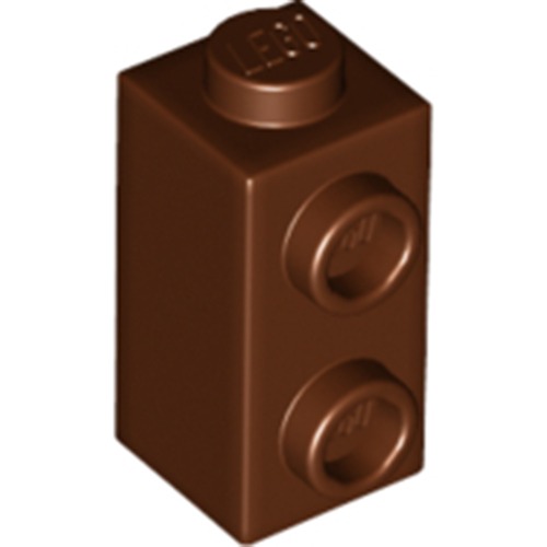 LEGO Parts 32952 Brick 1x1x1 2/3, with Vertical Knobs Reddish Brown ...