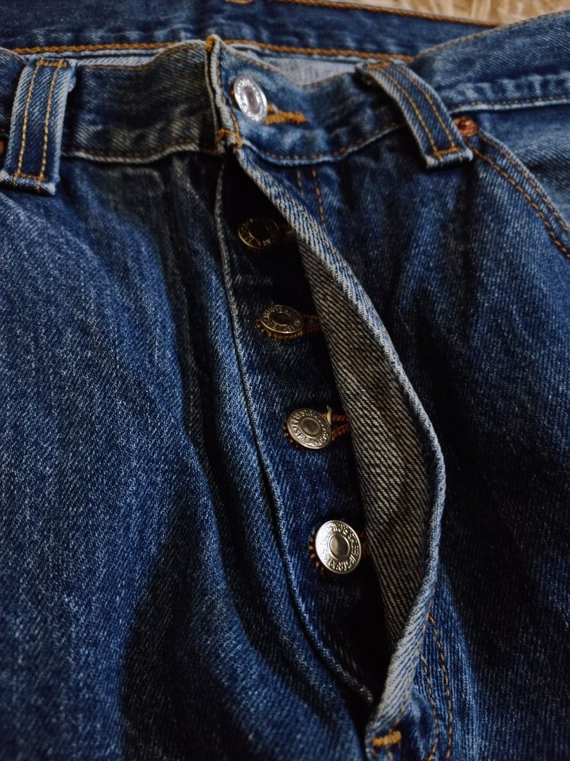 Levis 501 button fly, Men's Fashion, Bottoms, Jeans on Carousell