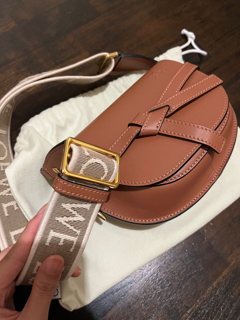 Loewe Mini Gate Bag in Tan, Women's Fashion, Bags & Wallets, Shoulder ...