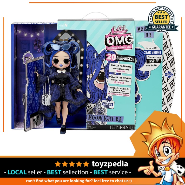 LOL Surprise OMG Moonlight B.B. Fashion Doll - Dress Up Doll Set with ...