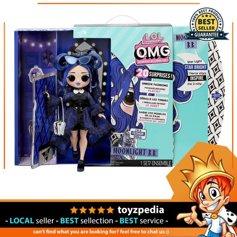 LOL Surprise OMG Moonlight B.B. Fashion Doll - Dress Up Doll Set with ...