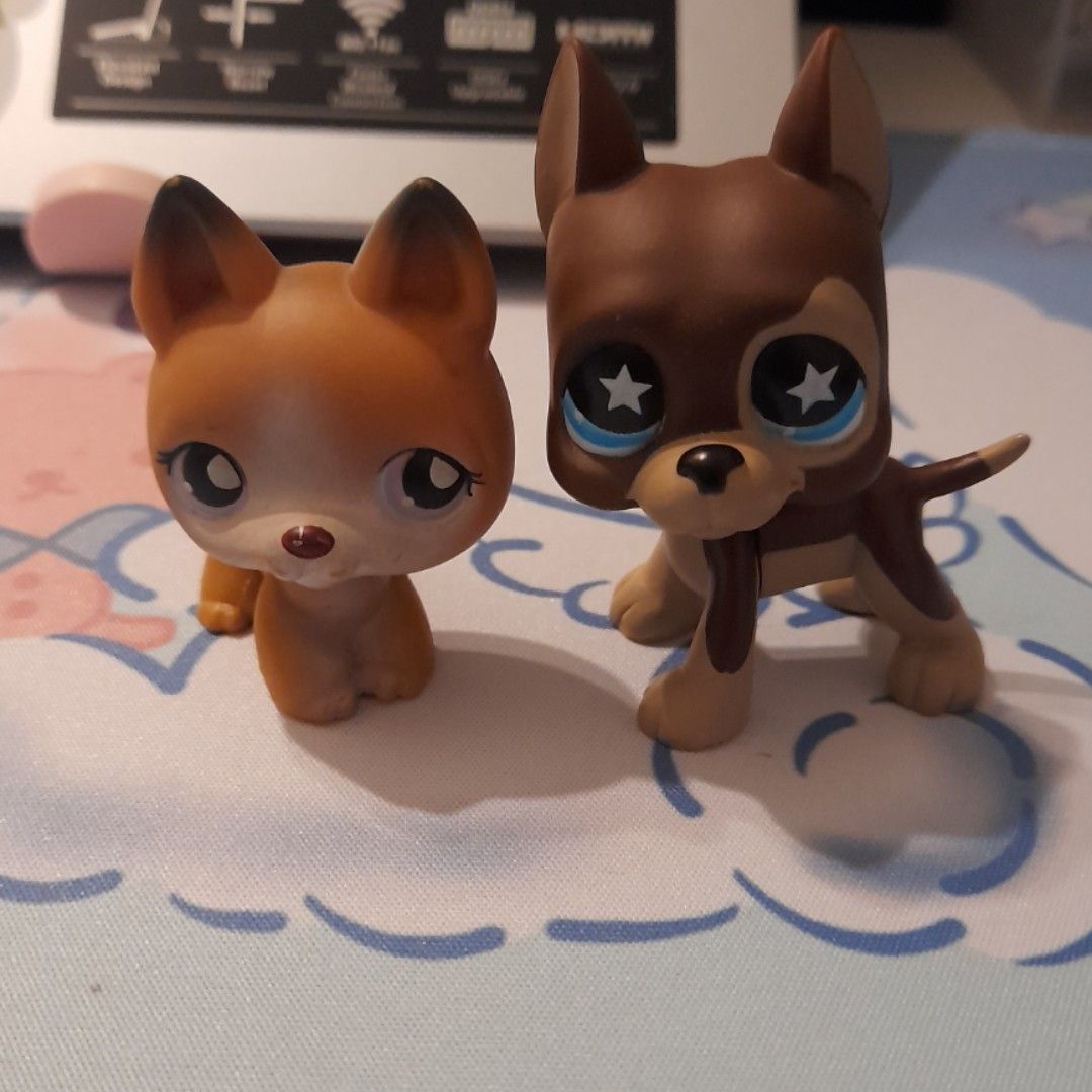 lps great dane german shepherd bundle, Hobbies & Toys, Toys & Games on ...