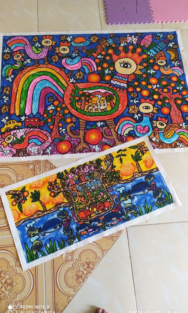 Lukisan Repro Erica Hestu, Desain & Kerajinan Tangan, Karya Seni di ...