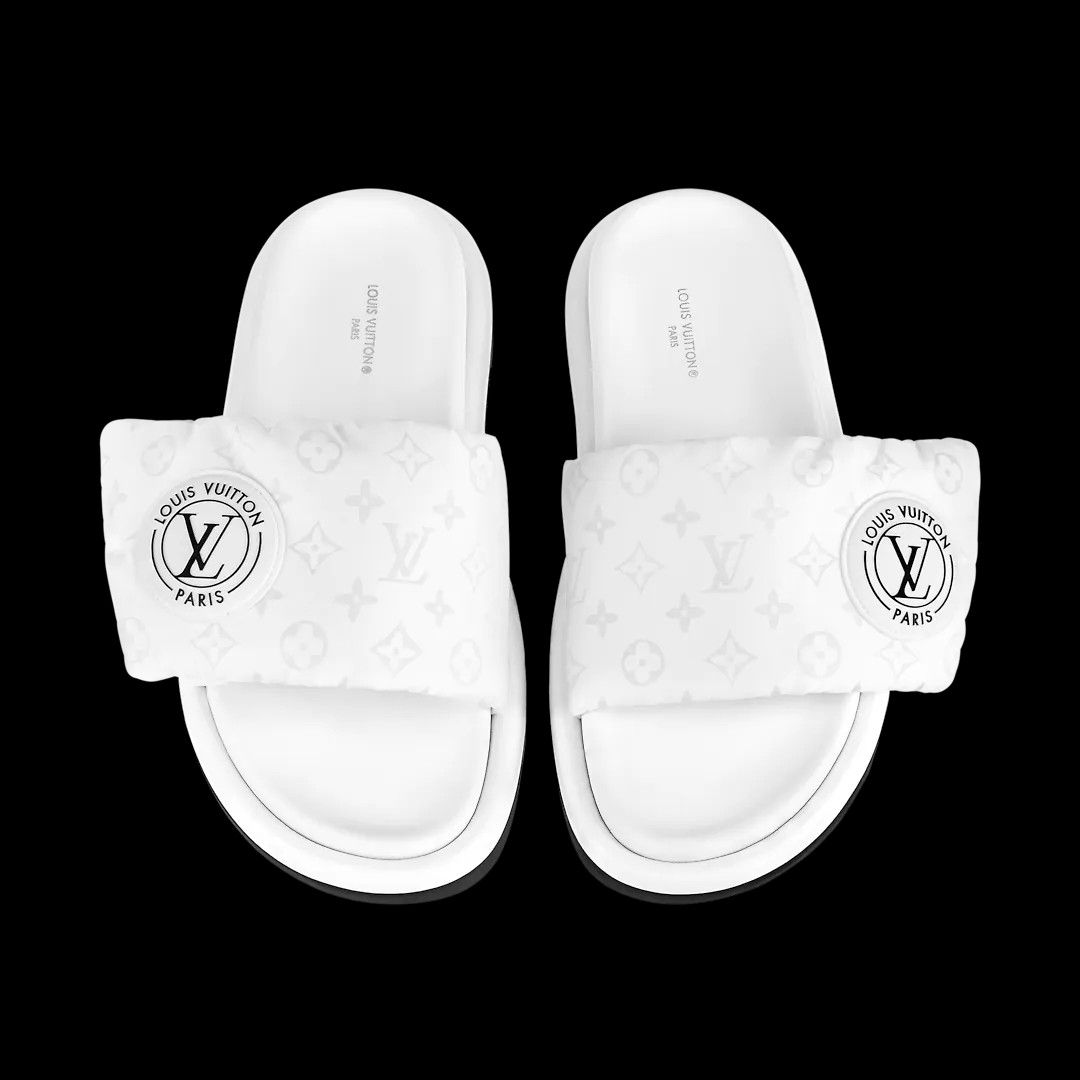LV Louis Vuitton Mule Pool Pillow Slides, Luxury, Sneakers & Footwear ...