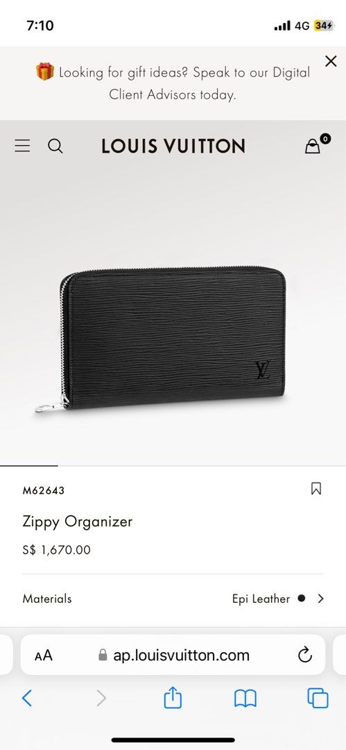 Lv zippy organizer, Luxury, Bags & Wallets on Carousell