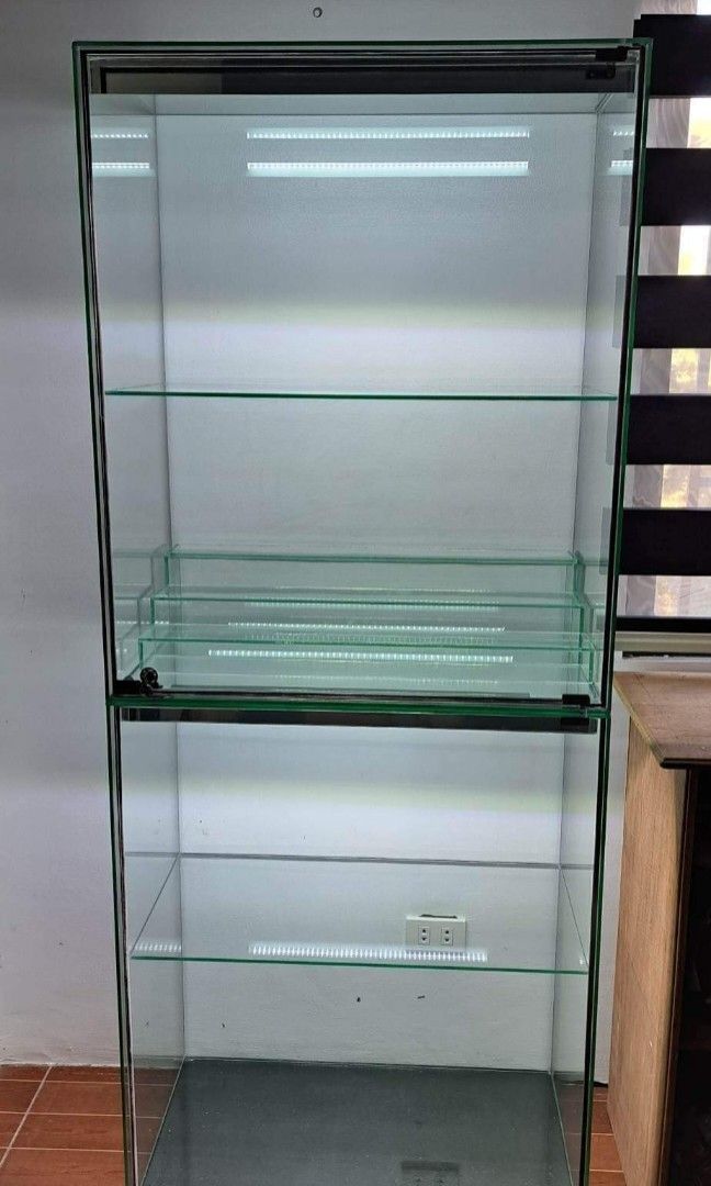 MAC Glass Cabinet Frameless Cabinet on Carousell