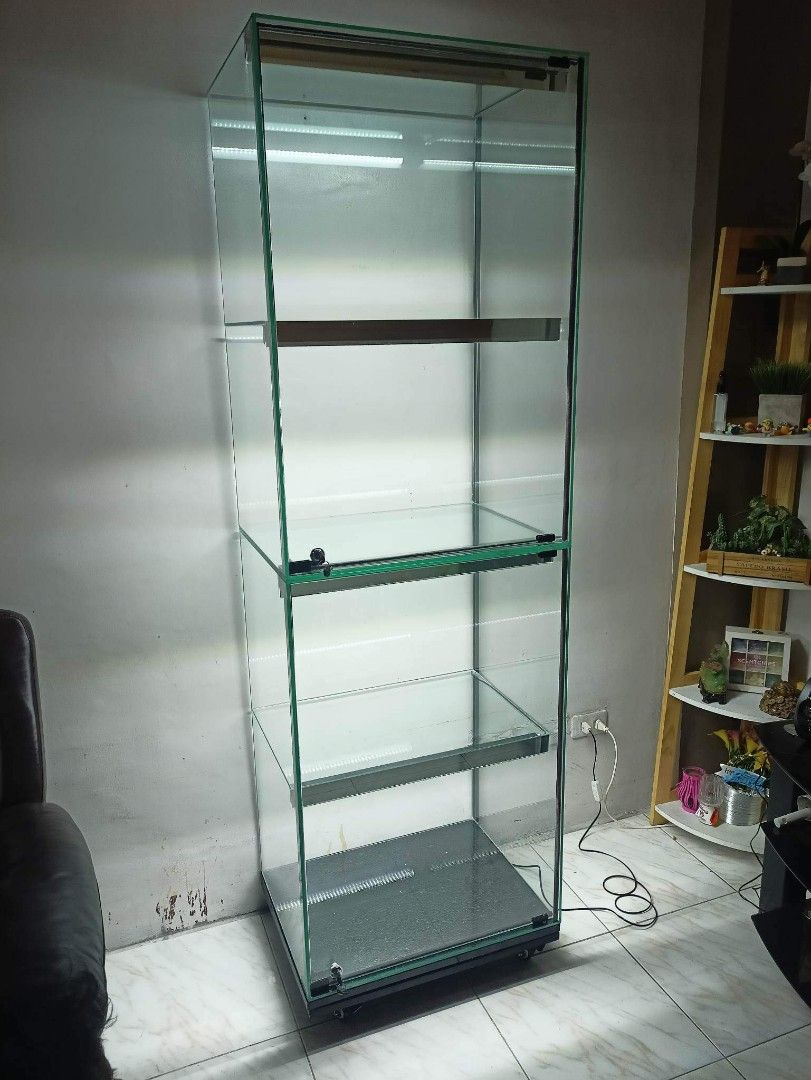 MAC Glass Cabinet Frameless Cabinet on Carousell
