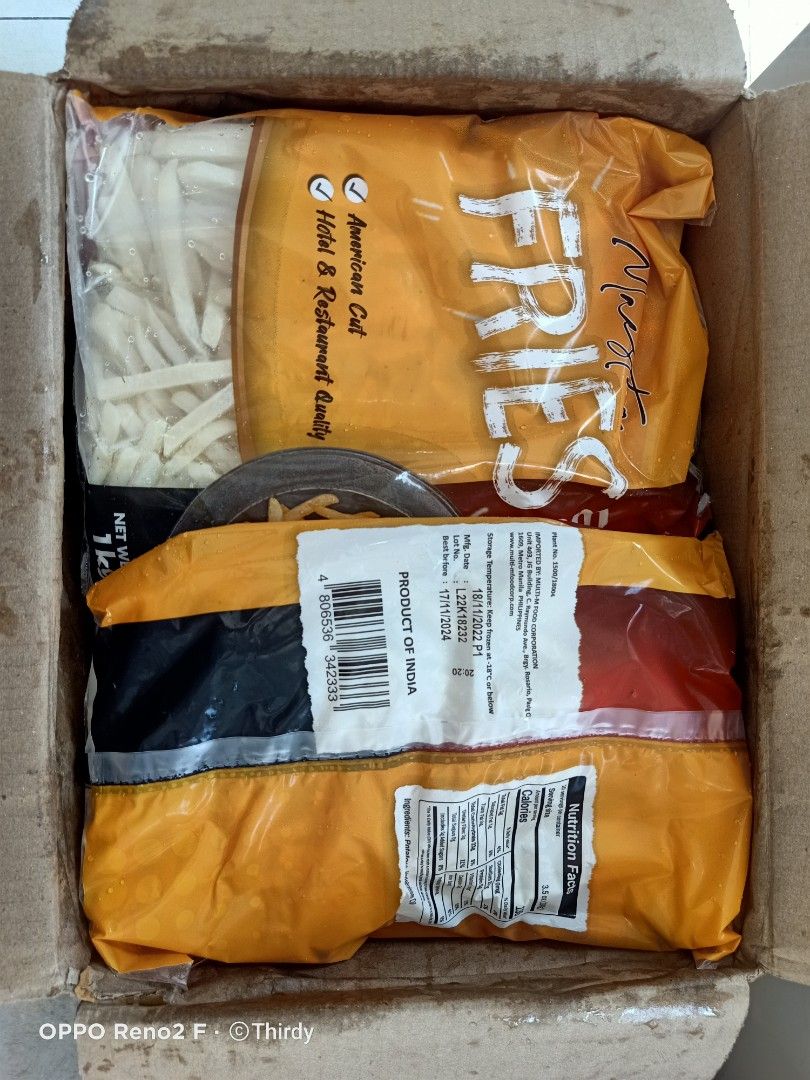 MAESTRO FRIES 12KGS, Food & Drinks, Chilled & Frozen Food on Carousell