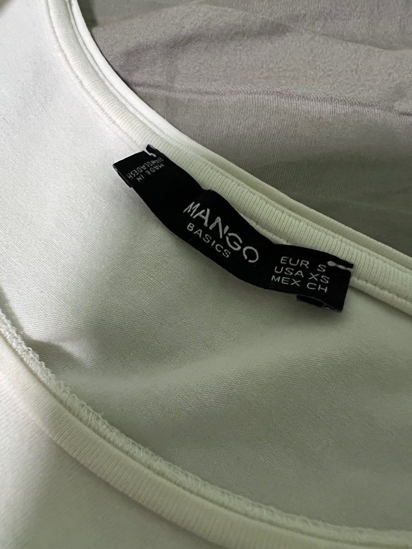 Mango Basic White Shirt, Women's Fashion, Tops, Shirts on Carousell