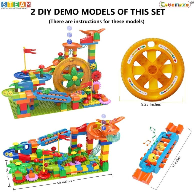 Marble Run Building Blocks Compatible with Classic Large Blocks STEM ...