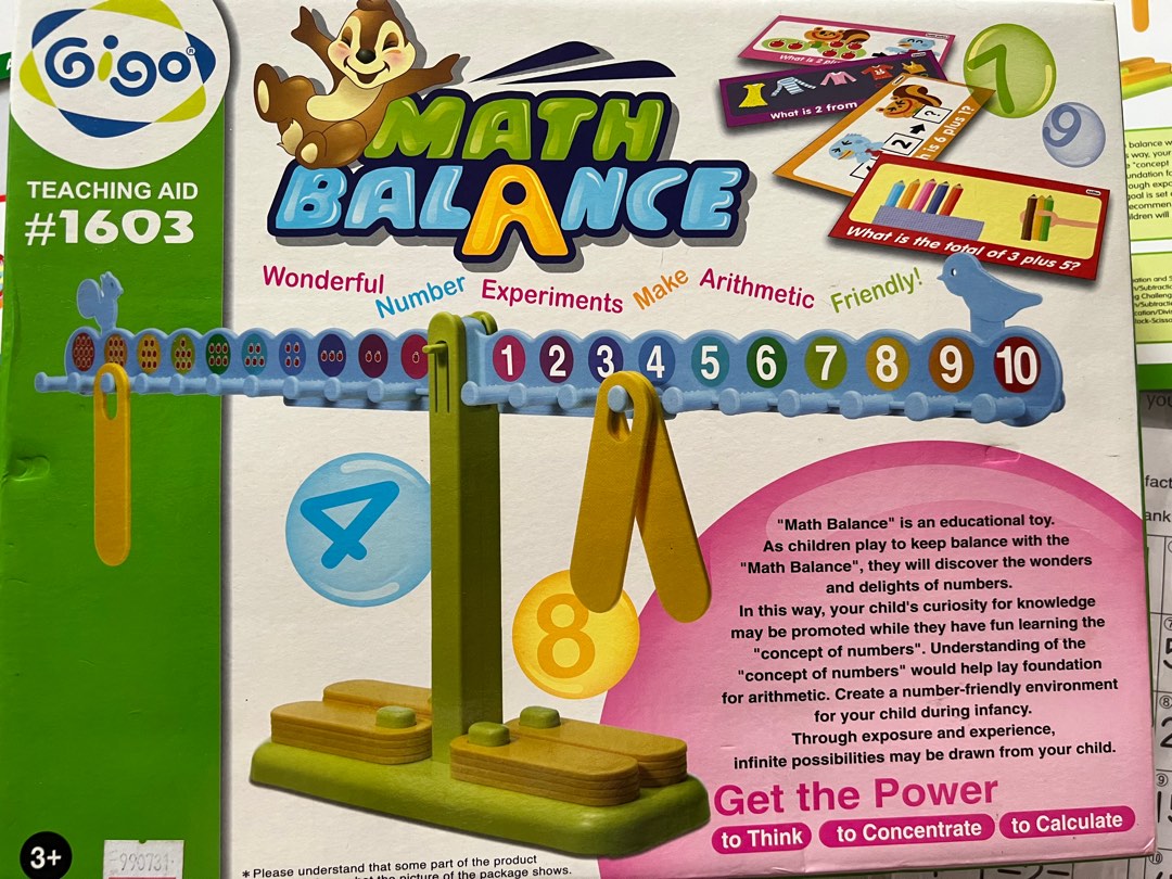 Math Balance - Educational teaching game preschool, Hobbies & Toys ...