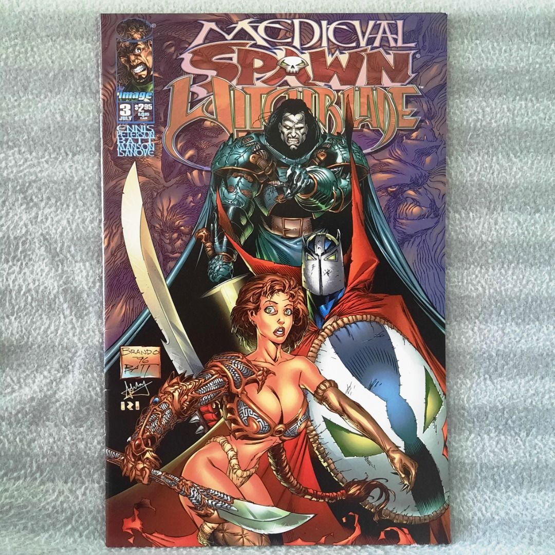 Medieval Spawn/Witchblade 3/3 (Complete Set) Image/Top Cow Comics (Garth Ennis, Brandon Peterson ...
