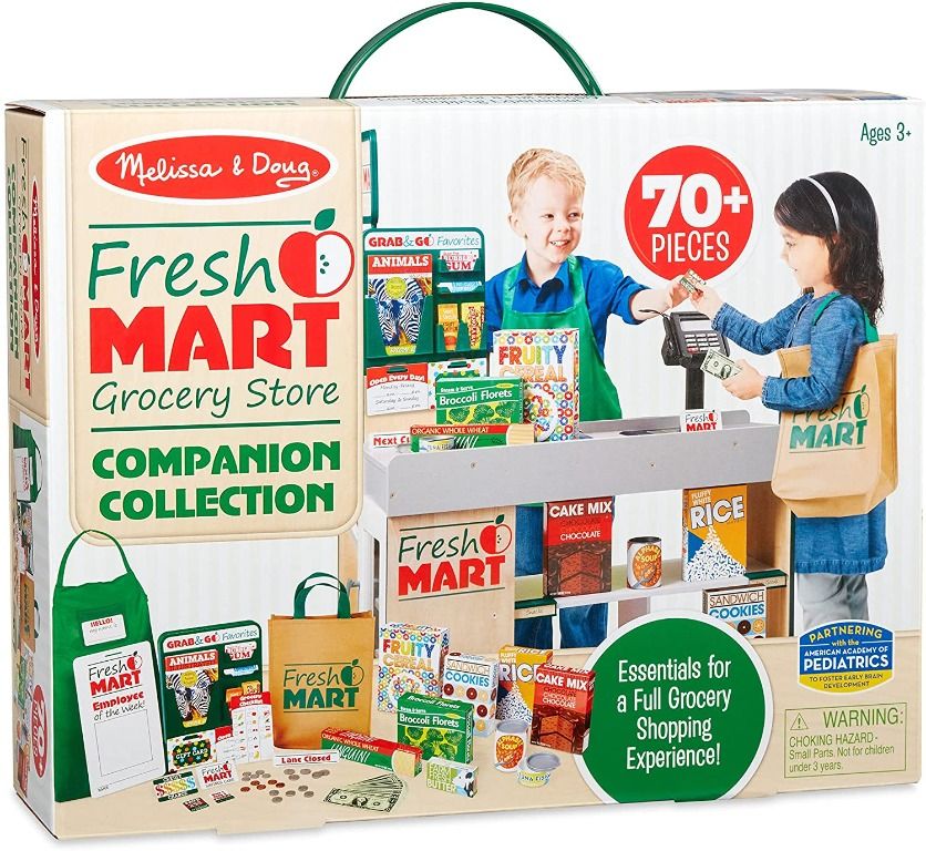 Melissa & Doug Fresh Mart Grocery Store Companion Collection (Play Sets ...