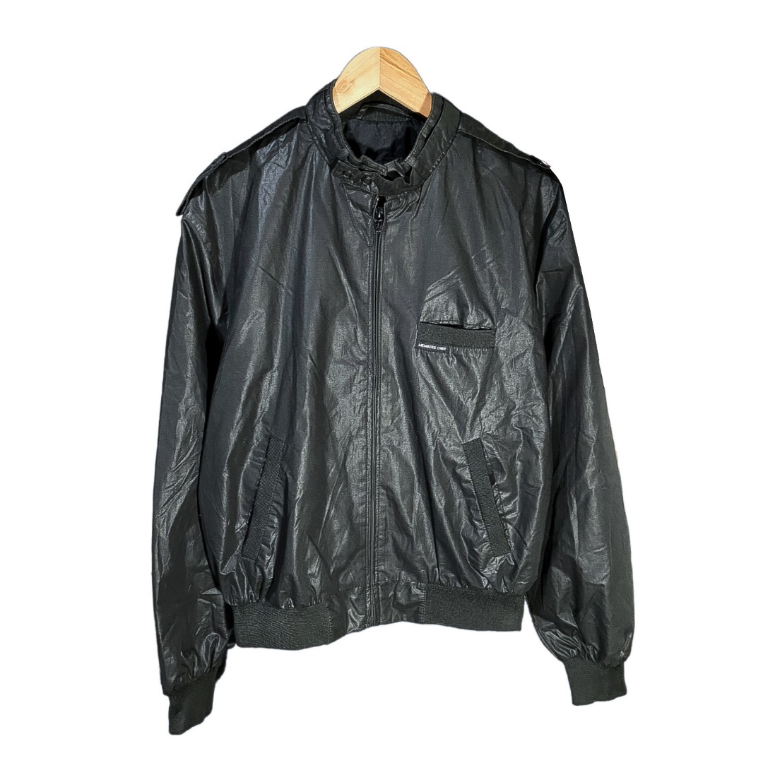 Members Only Iconic Racer Bomber Jacket Black on Carousell