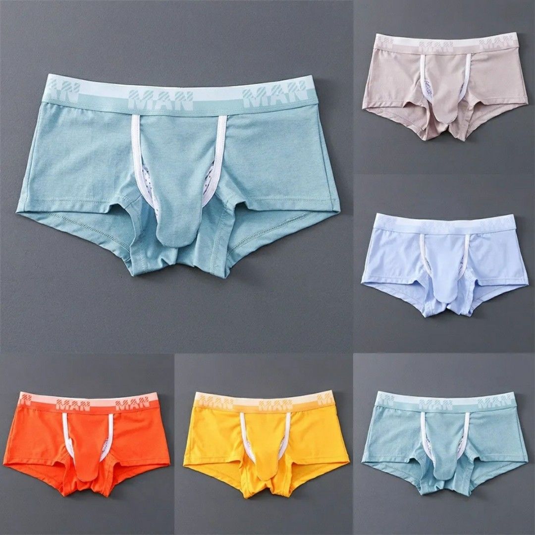 Mens Bulge Mesh Trunk Underwear Mens Fashion Bottoms New Underwear On Carousell