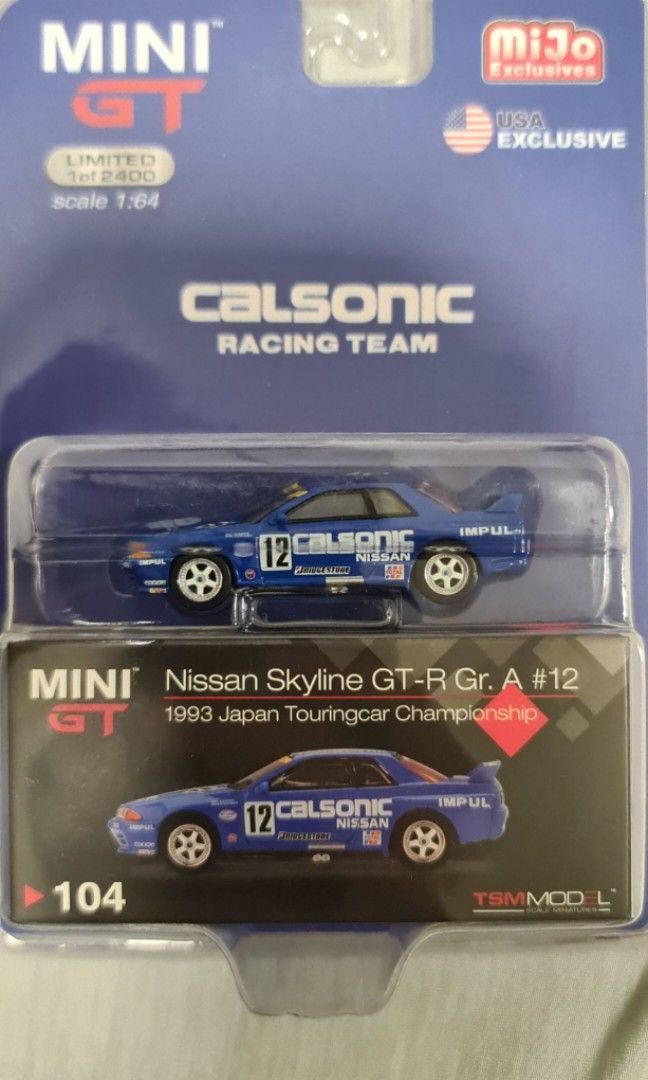 Mini GT Calsonic GTR R32 Racing Edition, Hobbies & Toys, Toys & Games ...