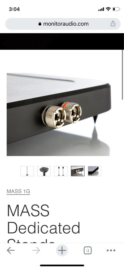 Monitor audio mass speaker stand black, Audio, Soundbars, Speakers ...