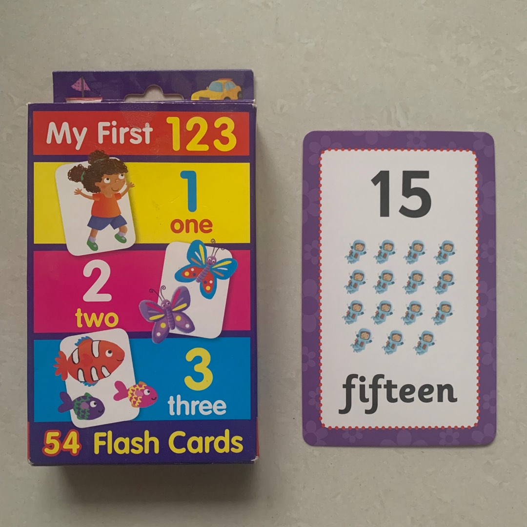 My First 123 54 Flash Cards, Toys & Collectibles, Permainan Papan ...