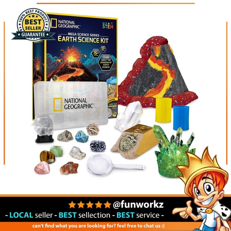 National Geographic Earth Science Kit (Mega Science Series), Hobbies ...