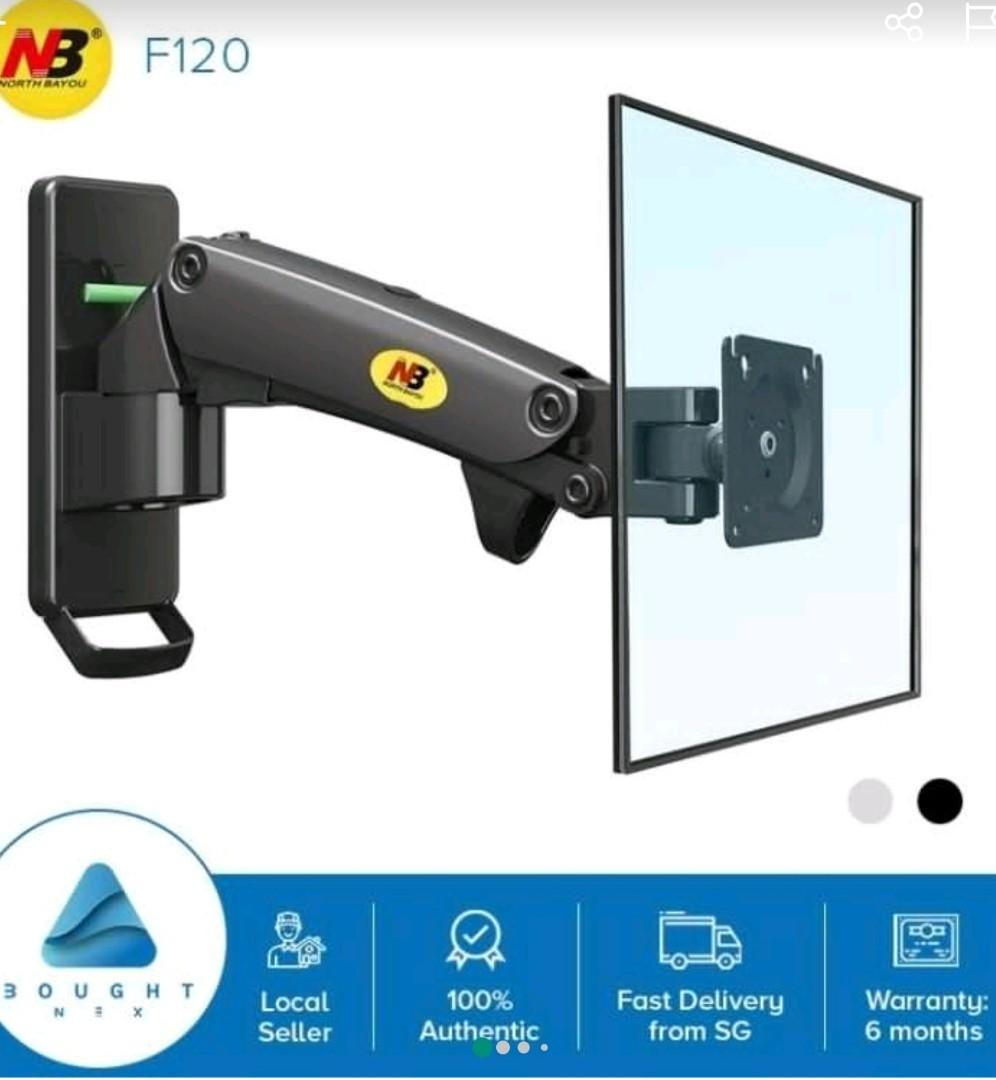 NB North Bayou F120 Gas-Strut Flexi Wall Mount, Computers & Tech, Parts ...