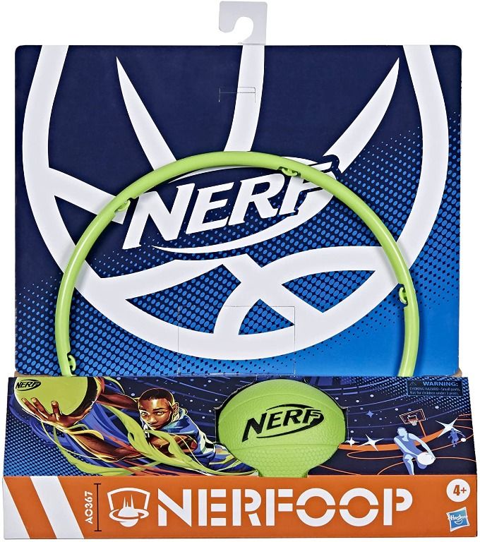 NERF Nerfoop -- The Classic Mini Foam Basketball and Hoop -- Hooks On ...