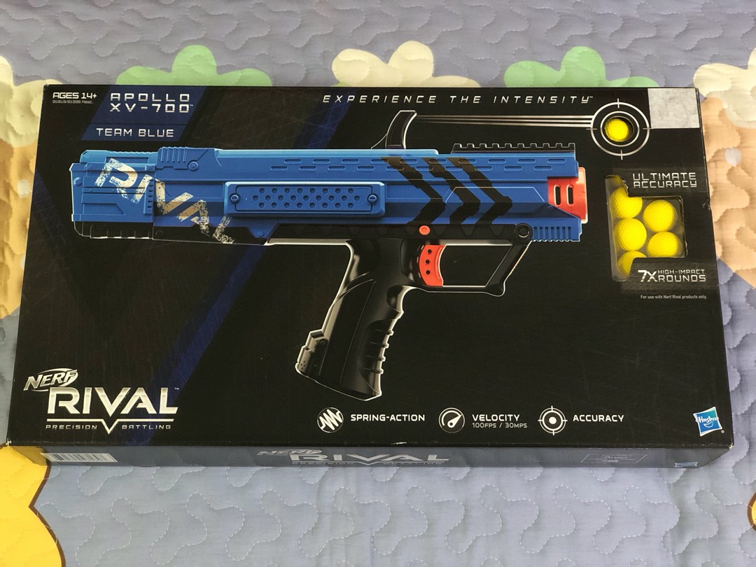 NERF Rival Apollo XV-700 (Blue), Hobbies & Toys, Toys & Games on Carousell