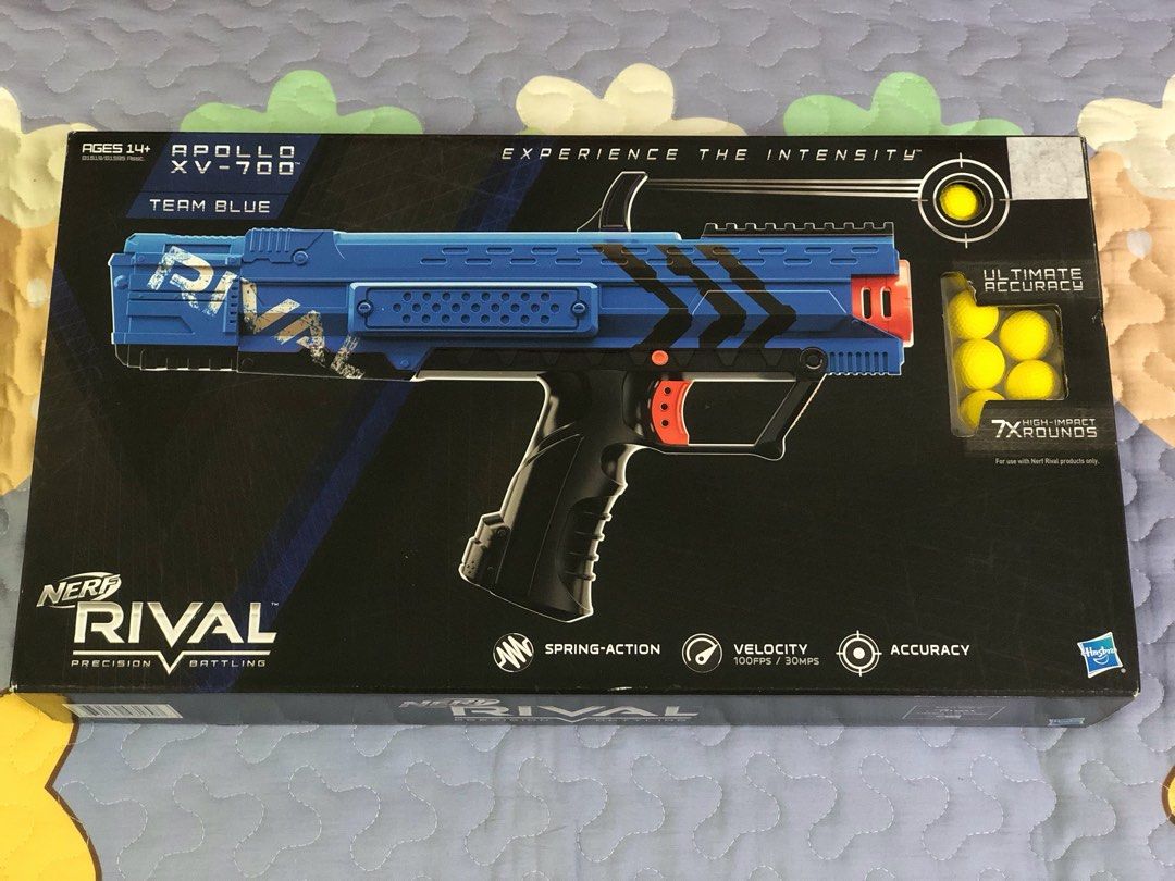 NERF Rival Apollo XV-700 (Blue), Hobbies & Toys, Toys & Games on Carousell