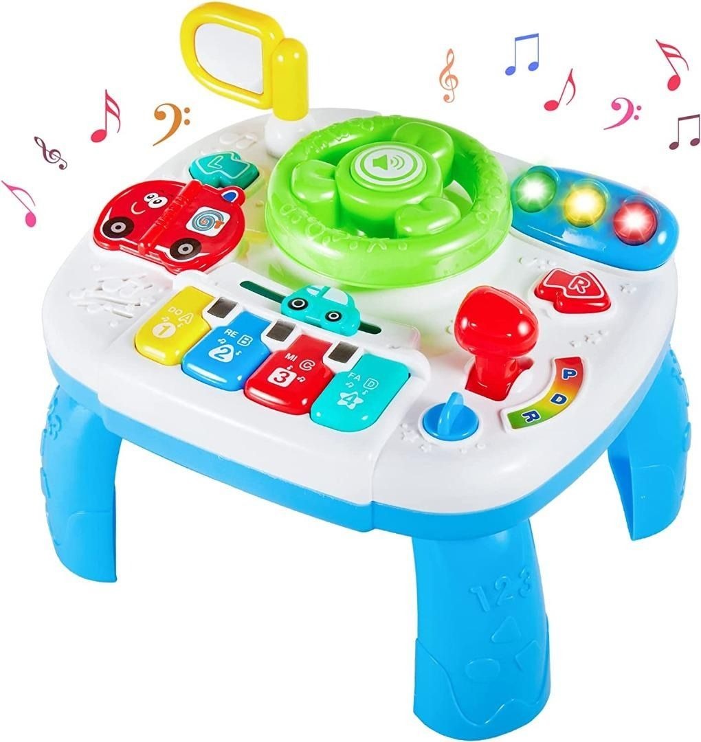 New Arrival! HERSITY Baby Musical Learning Activity Table Steering ...