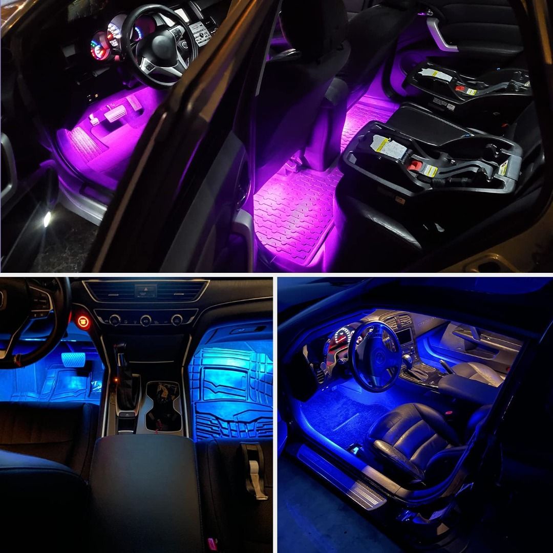 Nilight Car Interior Lights with APP Control 16 Million RGB Colors ...