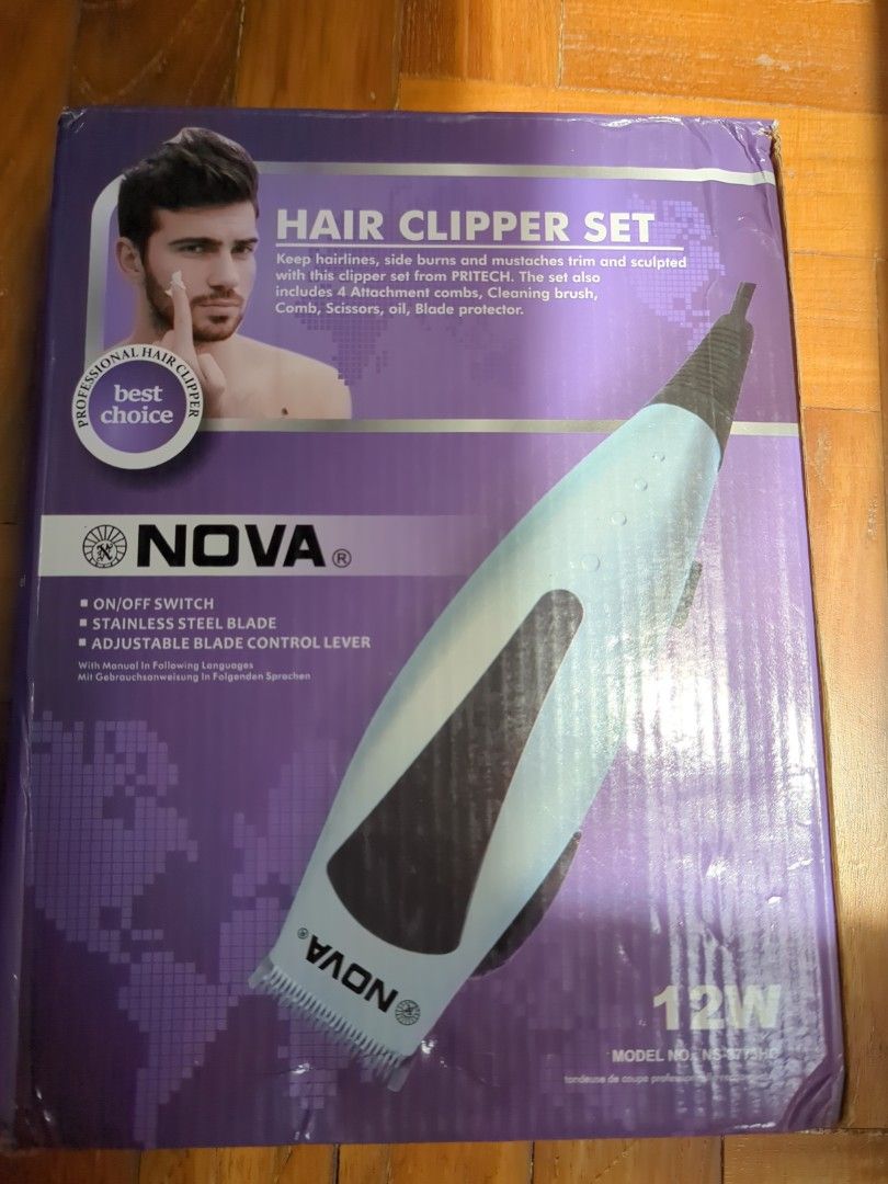Nova professional hair clipper set, Beauty & Personal Care, Hair on ...
