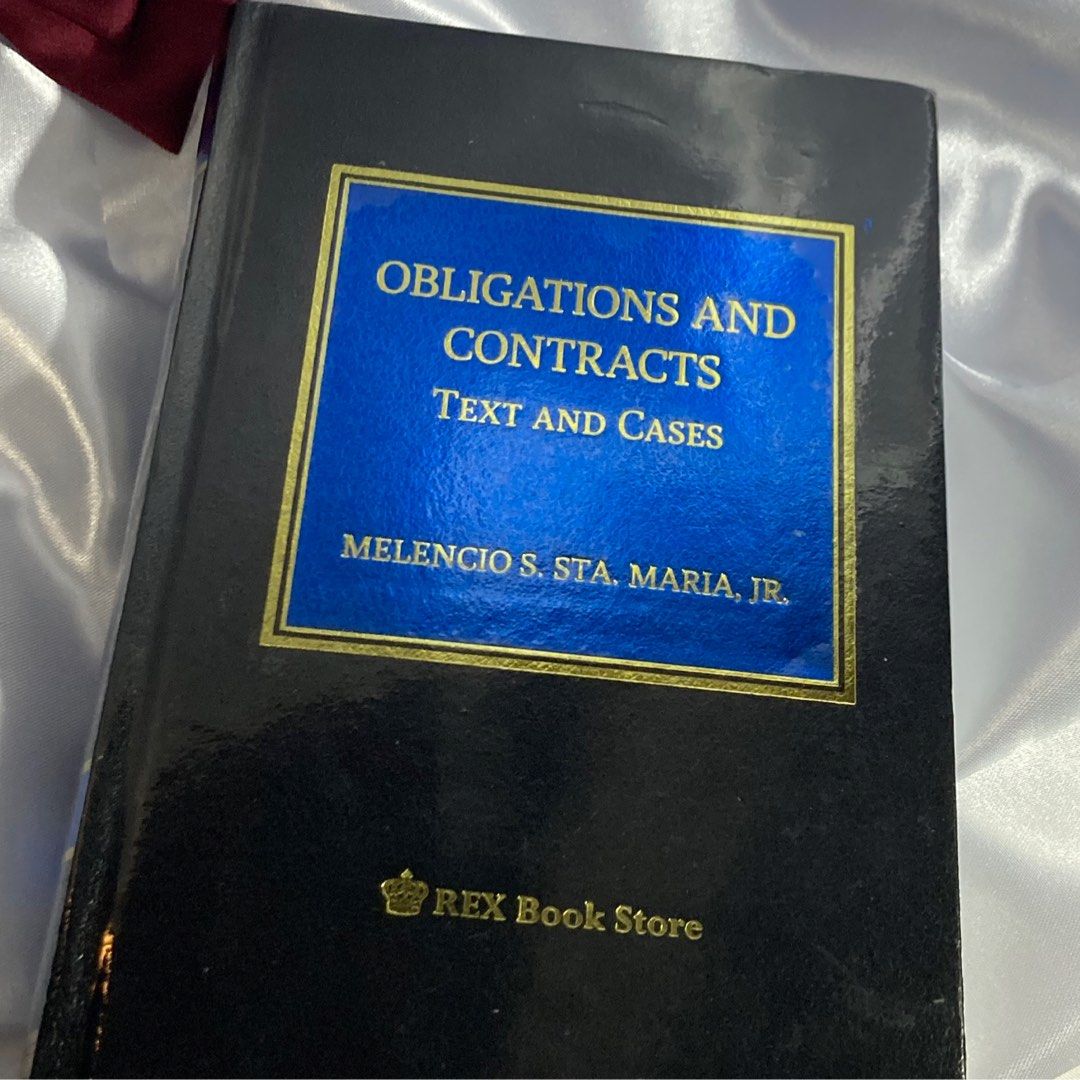 [OBLICON] Obligations and Contracts, Sta. Maria, Hobbies & Toys, Books ...