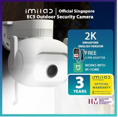 [OFFICIAL SG 3 YEAR WARRANTY] IMILAB EC5 Floodlight Outdoor IP Camera Security 2K Clear Night ...