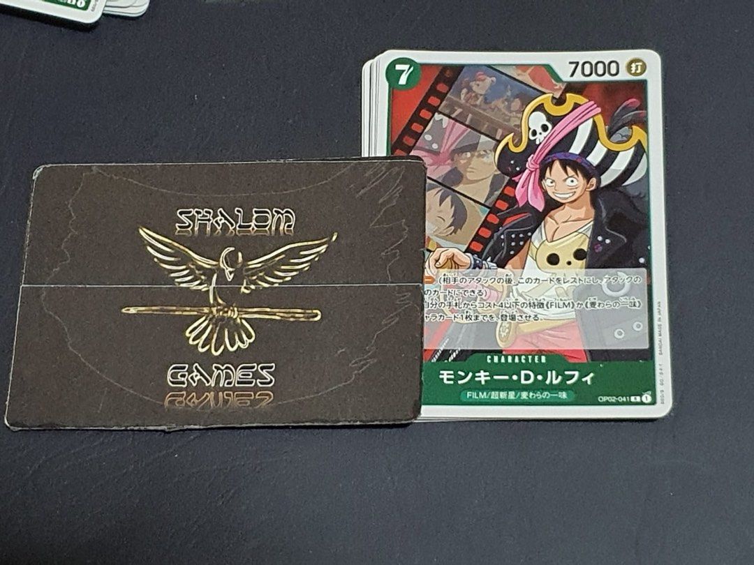One Piece Card Game Paramount War OP2 Booster Card Green Foil Rare ...