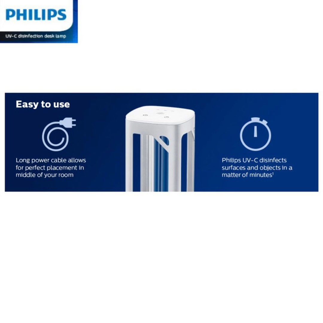 Philips Uv C Disinfection Desk Lamp Furniture Home Living Lighting Fans Lighting On Carousell