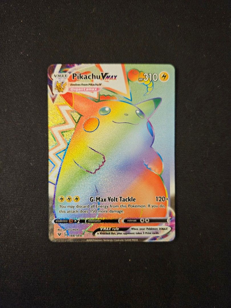 Pikachu Vmax rainbow vivid voltage hyper rare, Hobbies & Toys, Toys ...