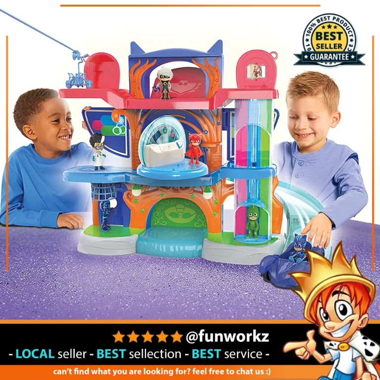 PJ Masks Headquarters Playset HQ includes one 3" Catboy figure and Cat ...