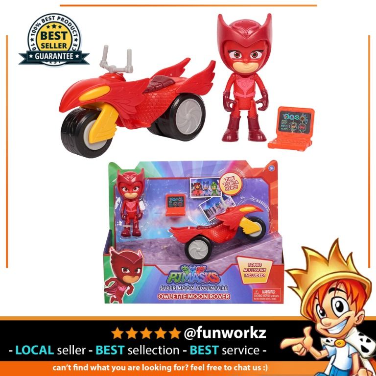 PJ Masks Super Moon Adventure Space Rover - Owlette, Hobbies & Toys ...