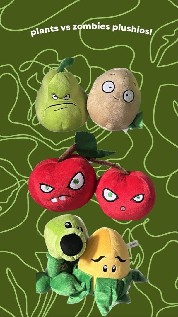 Plants vs. Zombies Plushies on Carousell